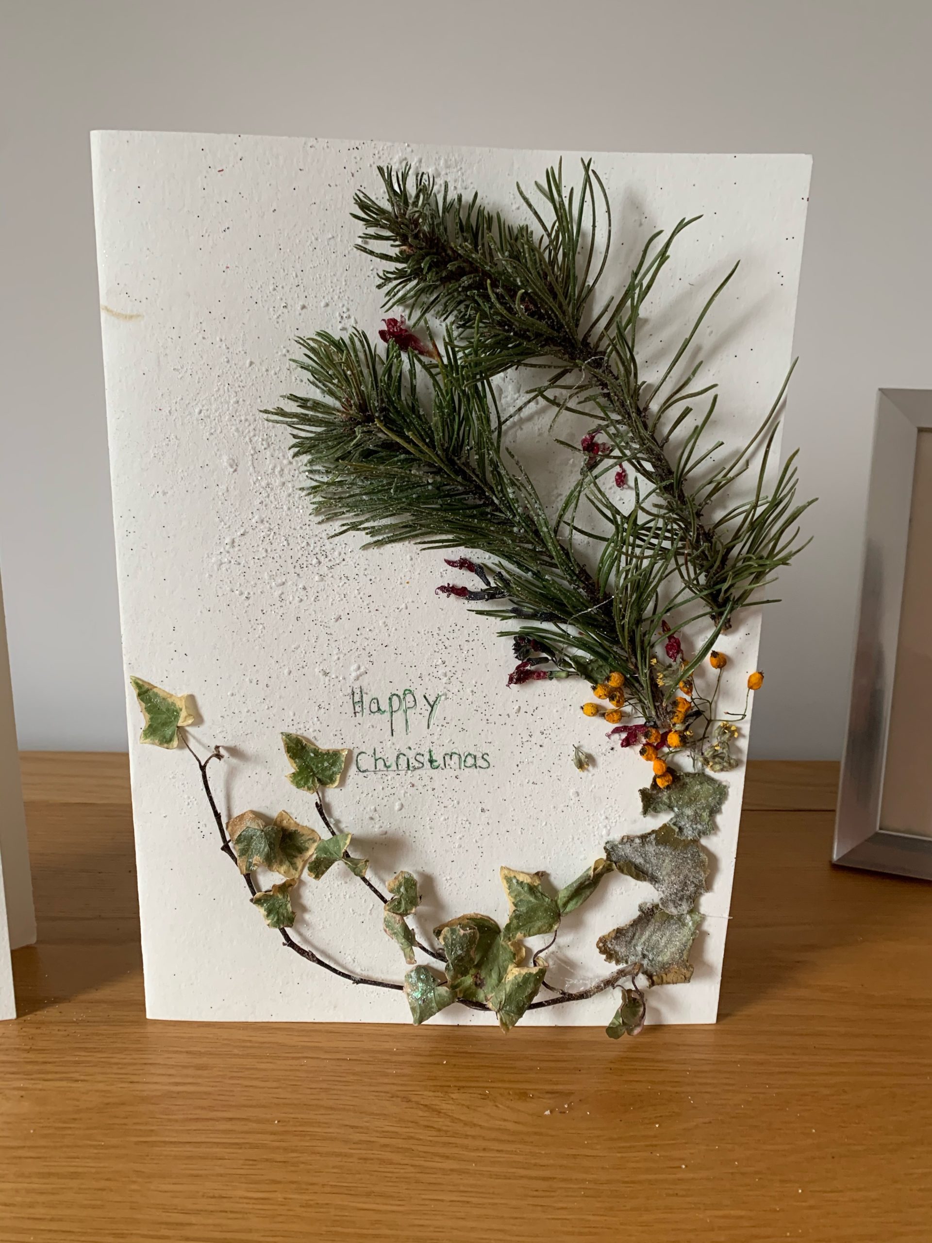 Christmas Floral Art Display Category Junior – Decorated Christmas Card ...